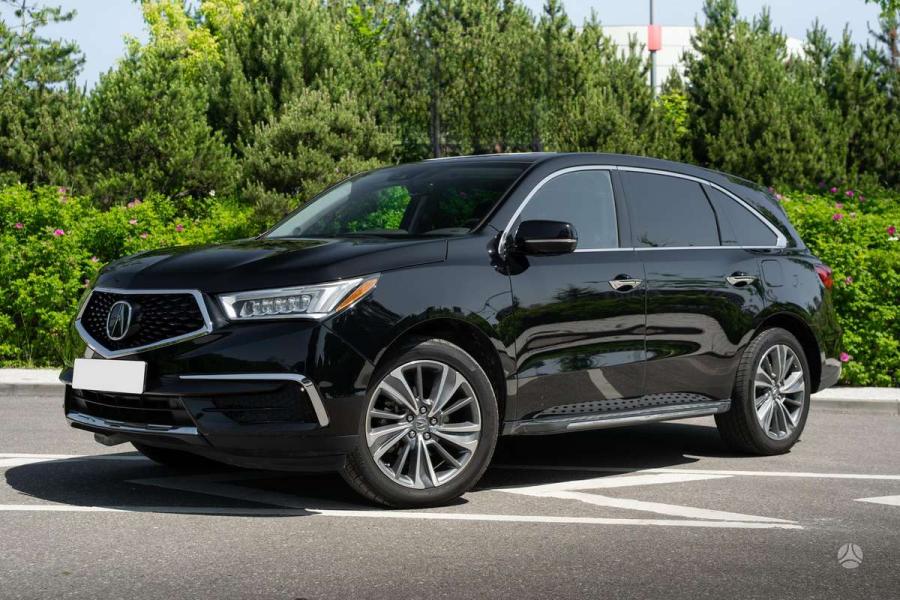 Black Acura MDX 2017 in Vilnius, with an engine capacity of 3.47 L and mileage of 208 thousand km for 16900 €, photo 1 on AUTOMOTO.COM.LV