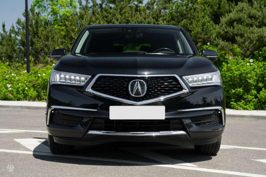 Black Acura MDX 2017 in Vilnius, with an engine capacity of 3.47 L and mileage of 208 thousand km for 16900 €, photo 7 on AUTOMOTO.COM.LV