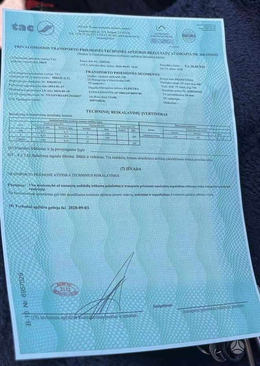 Pelēks Aixam City 2014 Kauņa, ar dzinēja tilpumu 0.00 L un nobraukumu 11 tūkst. km par 3200 €, foto 7 vietnē AUTOMOTO.COM.LV
