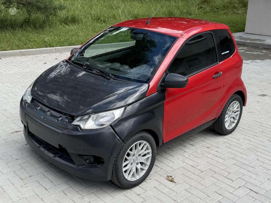 Red Aixam City 2016 in Prienai, with an engine capacity of 0.50 L and mileage of 70 thousand km for 3950 €, photo 1 on AUTOMOTO.COM.LV