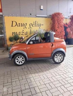 Oranžs Aixam Scouty 2006 Marijampole, ar dzinēja tilpumu 0.40 L un nobraukumu 90 tūkst. km par 6000 €, foto  vietnē AUTOMOTO.COM.LV