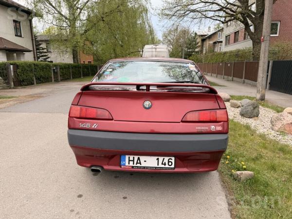 Sarkans Alfa Romeo 146 1996 Rīga, ar dzinēja tilpumu 2.00 L un nobraukumu 224 tūkst. km par 2900 €, foto 4 vietnē AUTOMOTO.COM.LV