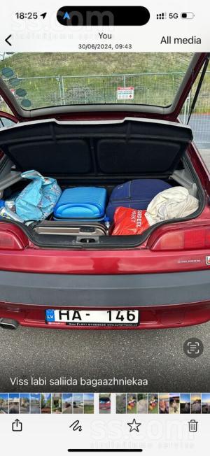 Red Alfa Romeo 146 1996 in Riga, with an engine capacity of 2.00 L and mileage of 224 thousand km for 2900 €, photo 7 on AUTOMOTO.COM.LV