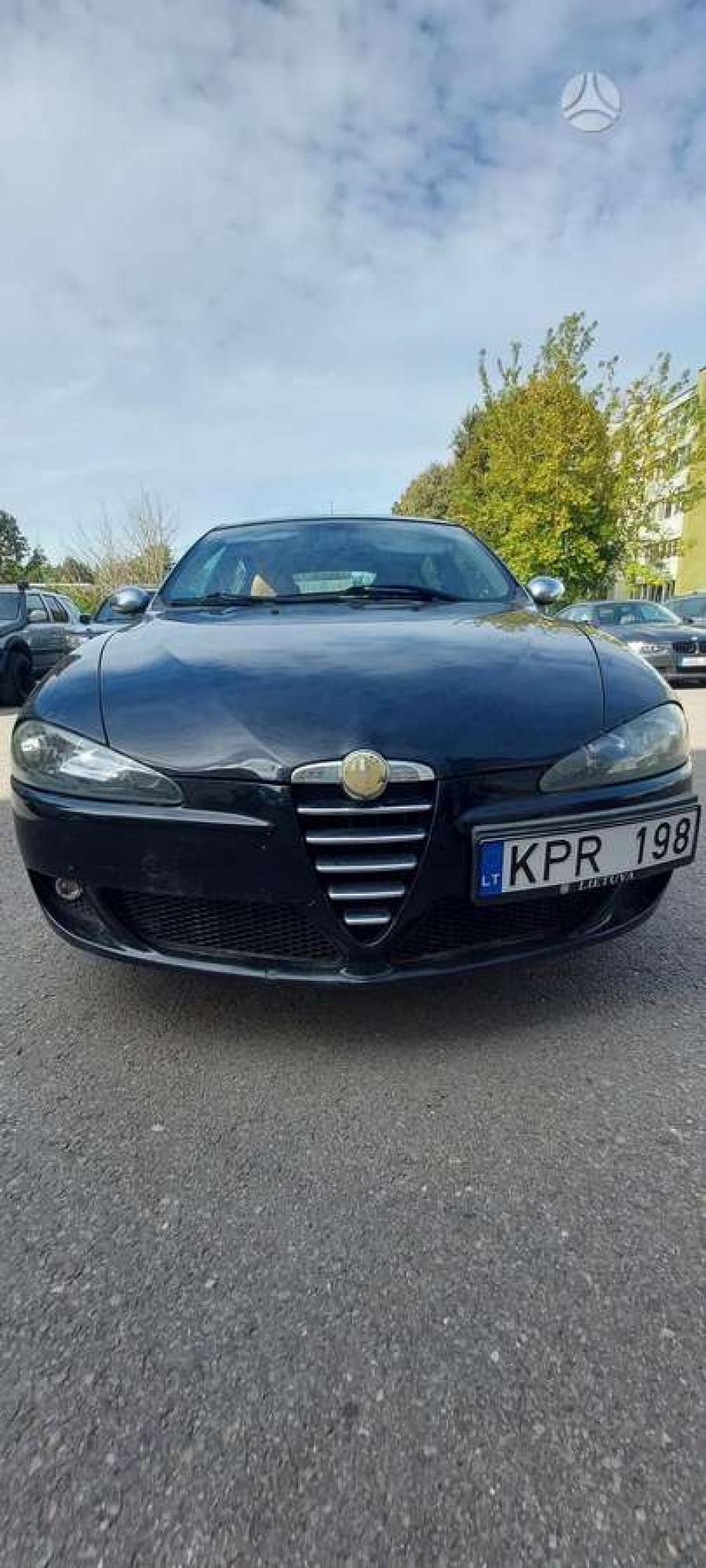 Black Alfa Romeo 147 2005 in Moletai, with an engine capacity of 1.91 L and mileage of 224 thousand km for 1350 €, photo 1 on AUTOMOTO.COM.LV