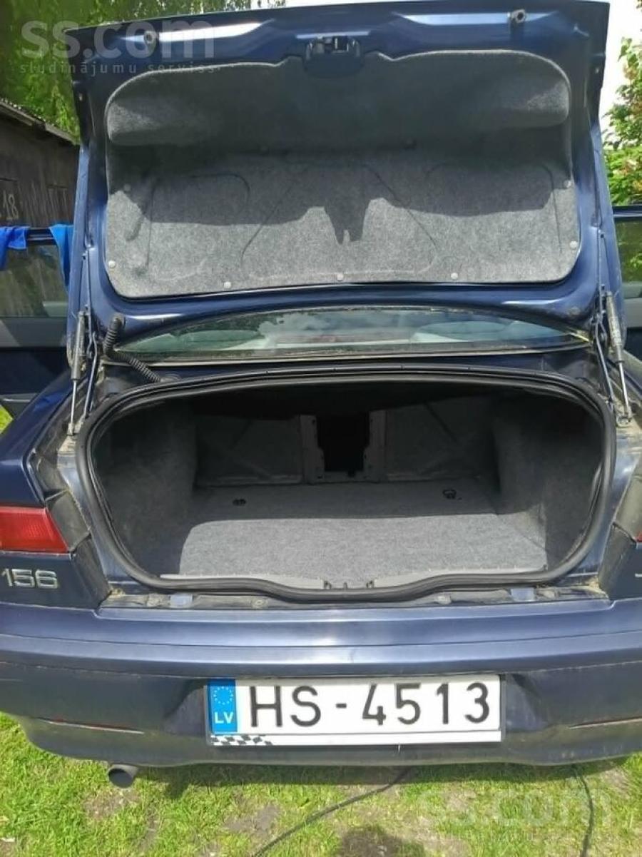 Синий Альфа Ромео 156 2000 в Рига, объемом двигателя 1.90 л и пробегом 258 тыс. км за 1100 €, фото 8 на AUTOMOTO.COM.LV