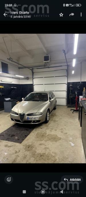 Yellow Alfa Romeo 156 2005 in Riga, with an engine capacity of 1.90 L and mileage of 360 thousand km for 1200 €, photo 10 on AUTOMOTO.COM.LV
