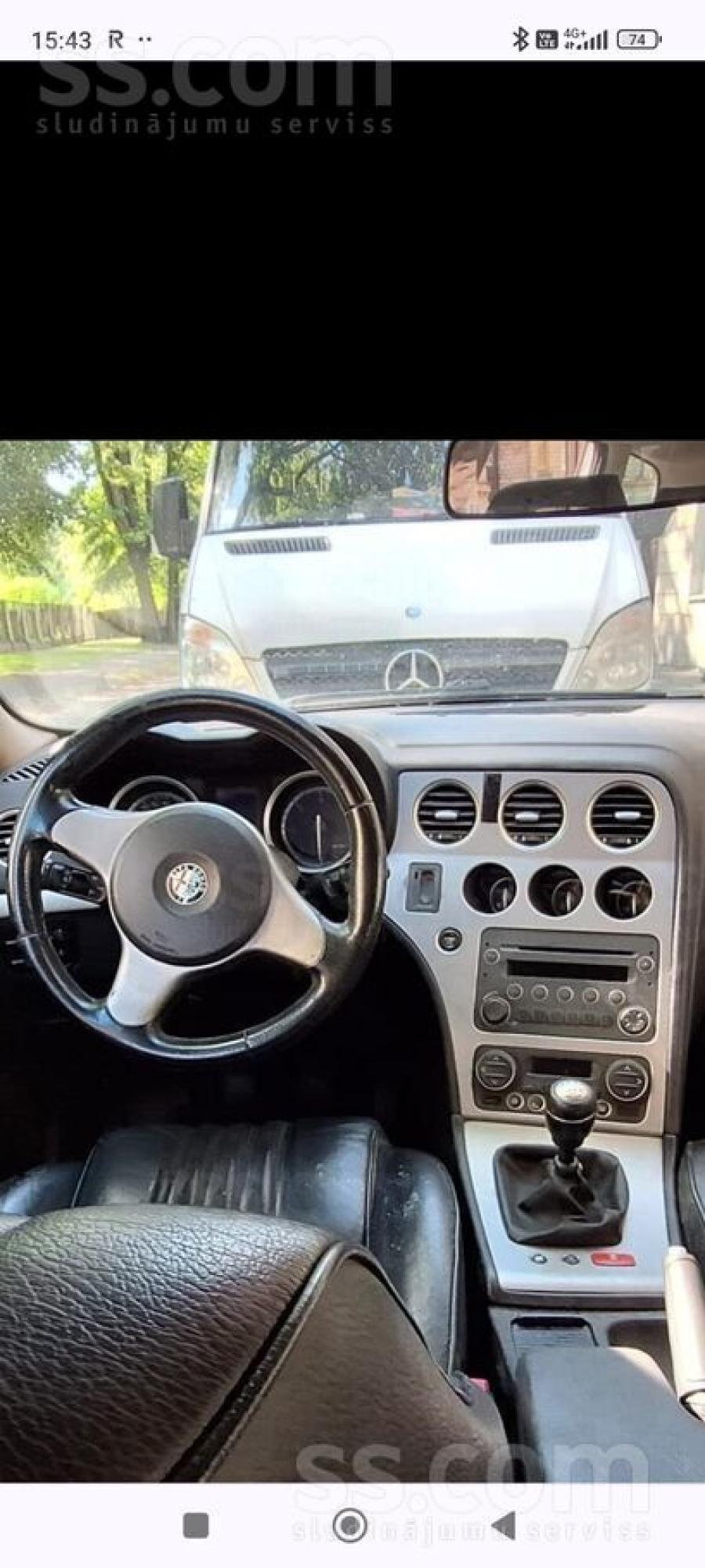 Alfa Romeo 159 2007 Rīga, ar dzinēja tilpumu 1.90 L un nobraukumu 318 tūkst. km par 2000 €, foto 8 vietnē AUTOMOTO.COM.LV