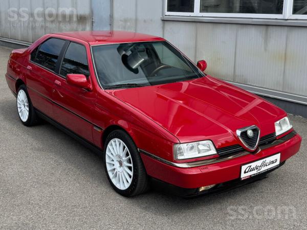 Red Alfa Romeo 164 1998 in Riga, with an engine capacity of 3.00 L and mileage of 112 thousand km for 13900 €, photo 3 on AUTOMOTO.COM.LV