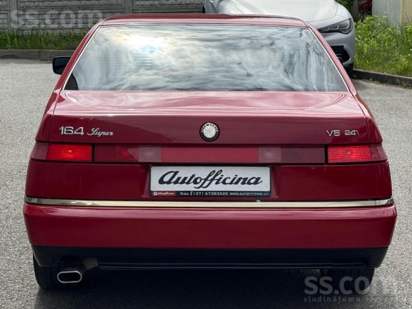 Red Alfa Romeo 164 1998 in Riga, with an engine capacity of 3.00 L and mileage of 112 thousand km for 13900 €, photo 6 on AUTOMOTO.COM.LV