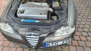 Grey Alfa Romeo 166 2004 in Siauliai, with an engine capacity of 2.40 L and mileage of 272 thousand km for 499 €, photo 8 on AUTOMOTO.COM.LV