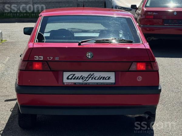 Red Alfa Romeo 33 1992 in Riga, with an engine capacity of 1.70 L and mileage of 180 thousand km for 5900 €, photo 6 on AUTOMOTO.COM.LV