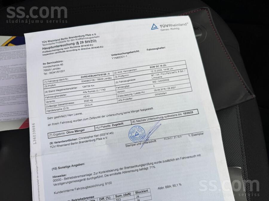 Melns Alfa Romeo Giulia 2016 Rīga, ar dzinēja tilpumu 2.20 L un nobraukumu 145 tūkst. km par 15900 €, foto 30 vietnē AUTOMOTO.COM.LV