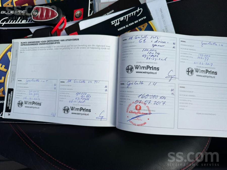 Sarkans Alfa Romeo Giulietta 2012 Rīga, ar dzinēja tilpumu 1.40 L un nobraukumu 209 tūkst. km par 5900 €, foto 24 vietnē AUTOMOTO.COM.LV