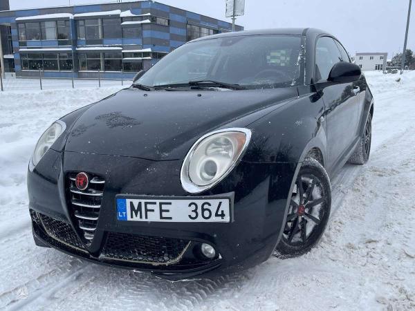 Black Alfa Romeo Mito 2010 in Vilnius, with an engine capacity of 1.40 L and mileage of 180 thousand km for 4600 €, photo 10 on AUTOMOTO.COM.LV