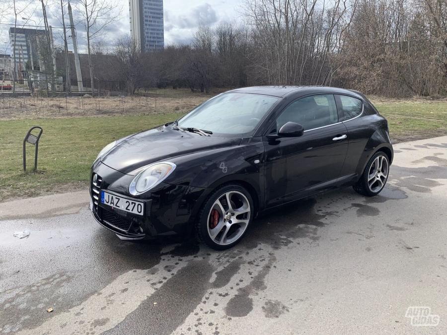 Black Alfa Romeo Mito 2009 in Vilnius, with an engine capacity of 1.40 L and mileage of 163 thousand km for 700 €, photo 12 on AUTOMOTO.COM.LV