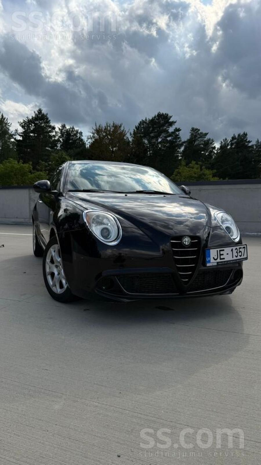 Black Alfa Romeo Mito 2009 in Riga, with an engine capacity of 1.60 L and mileage of 201 thousand km for 2650 €, photo 1 on AUTOMOTO.COM.LV
