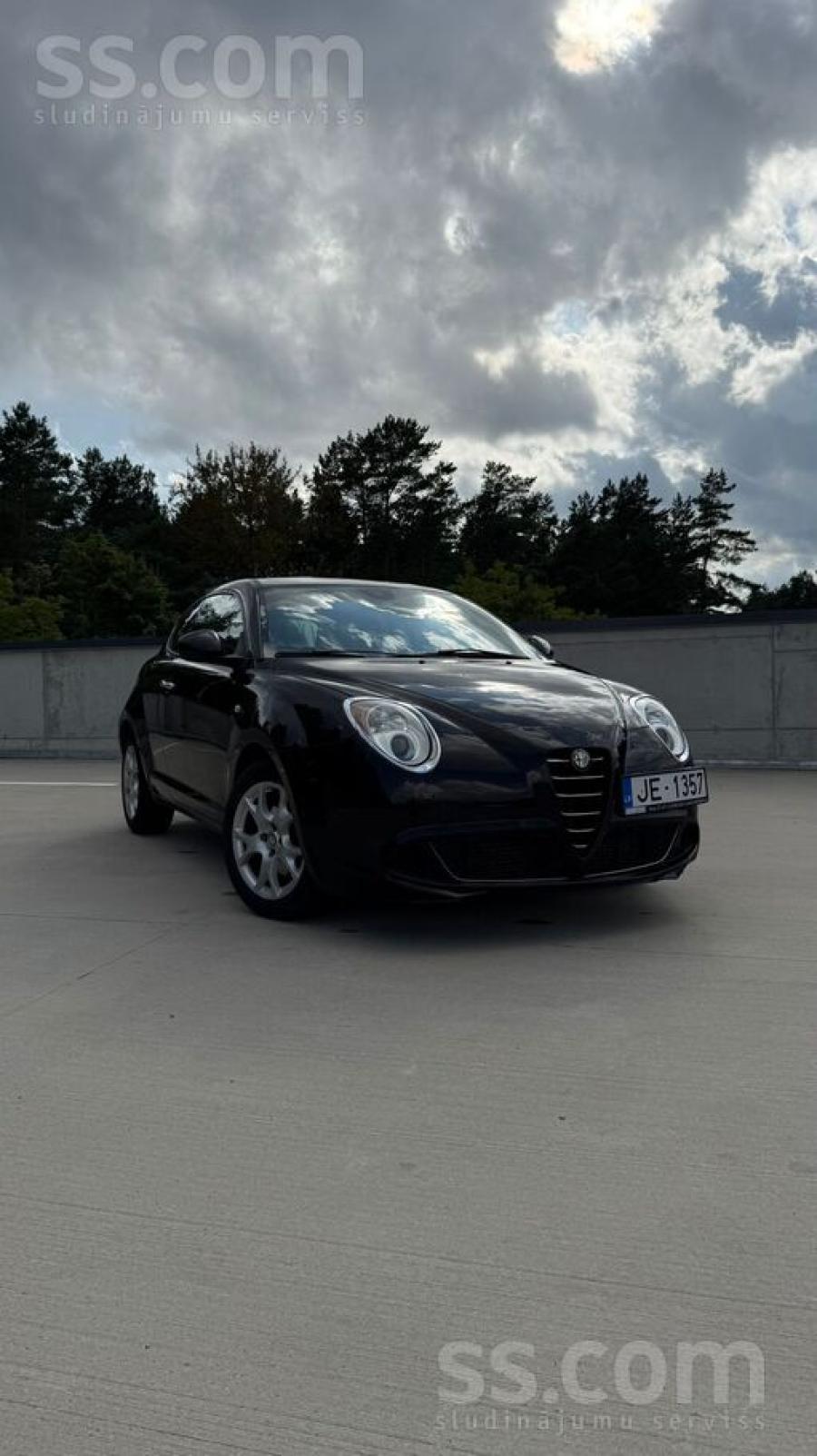Black Alfa Romeo Mito 2009 in Riga, with an engine capacity of 1.60 L and mileage of 201 thousand km for 2650 €, photo 13 on AUTOMOTO.COM.LV