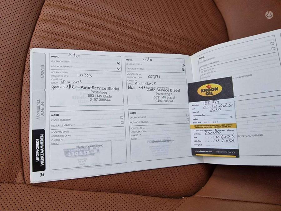 Blue Alfa Romeo Mito 2012 in Ukmerge, with an engine capacity of 1.30 L and mileage of 247 thousand km for 2950 €, photo 10 on AUTOMOTO.COM.LV