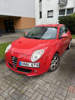 Red Alfa Romeo Mito 2009 in Vilnius, with an engine capacity of 1.25 L and mileage of 163 thousand km for 1550 €, photo  on AUTOMOTO.COM.LV