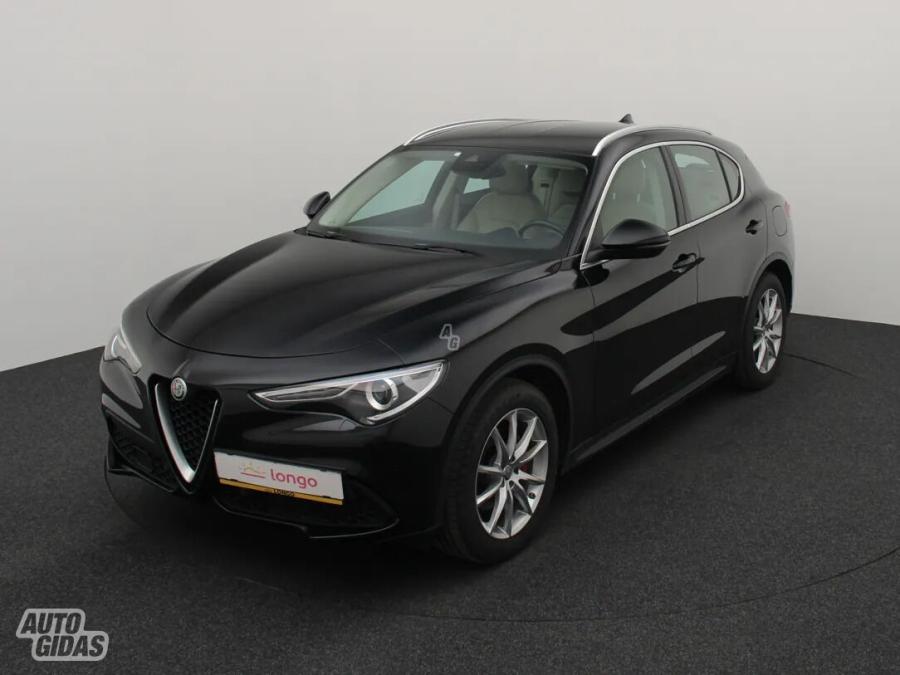 Black Alfa Romeo Stelvio 2019 in Vilnius, with an engine capacity of 2.20 L and mileage of 132 thousand km for 20999 €, photo 1 on AUTOMOTO.COM.LV