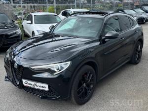 Black Alfa Romeo Stelvio 2019 in Riga, with an engine capacity of 2.00 L and mileage of 173 thousand km for 22900 €, photo  on AUTOMOTO.COM.LV
