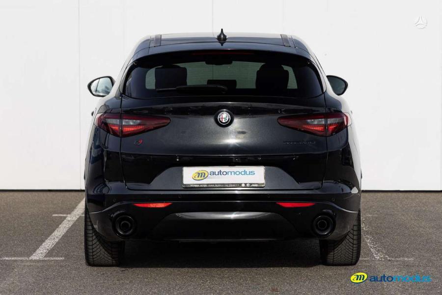 Black Alfa Romeo Stelvio 2021 in Vilnius, with an engine capacity of 2.00 L and mileage of 124 thousand km for 29900 €, photo 24 on AUTOMOTO.COM.LV
