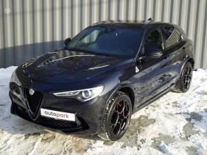 Black Alfa Romeo Stelvio 2023 in Vilnius, with an engine capacity of 2.89 L and mileage of 93 thousand km for 45900 €, photo  on AUTOMOTO.COM.LV