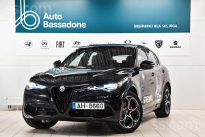 Melns Alfa Romeo Stelvio 2024 Rīga, ar dzinēja tilpumu 2.00 L un nobraukumu 6 tūkst. km par 52990 €, foto 1 vietnē AUTOMOTO.COM.LV