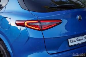 Blue Alfa Romeo Stelvio 2019 in Vilnius, with an engine capacity of 2.89 L and mileage of 159 thousand km for 39950 €, photo 19 on AUTOMOTO.COM.LV