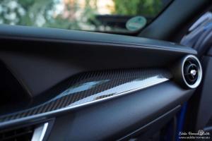 Blue Alfa Romeo Stelvio 2019 in Vilnius, with an engine capacity of 2.89 L and mileage of 159 thousand km for 39950 €, photo 36 on AUTOMOTO.COM.LV