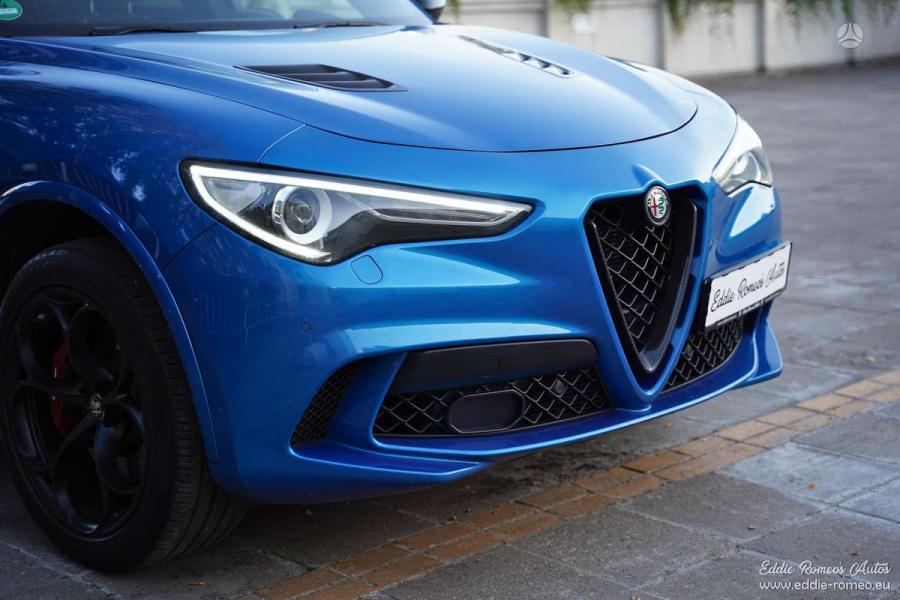 Blue Alfa Romeo Stelvio 2019 in Vilnius, with an engine capacity of 2.89 L and mileage of 159 thousand km for 39950 €, photo 49 on AUTOMOTO.COM.LV