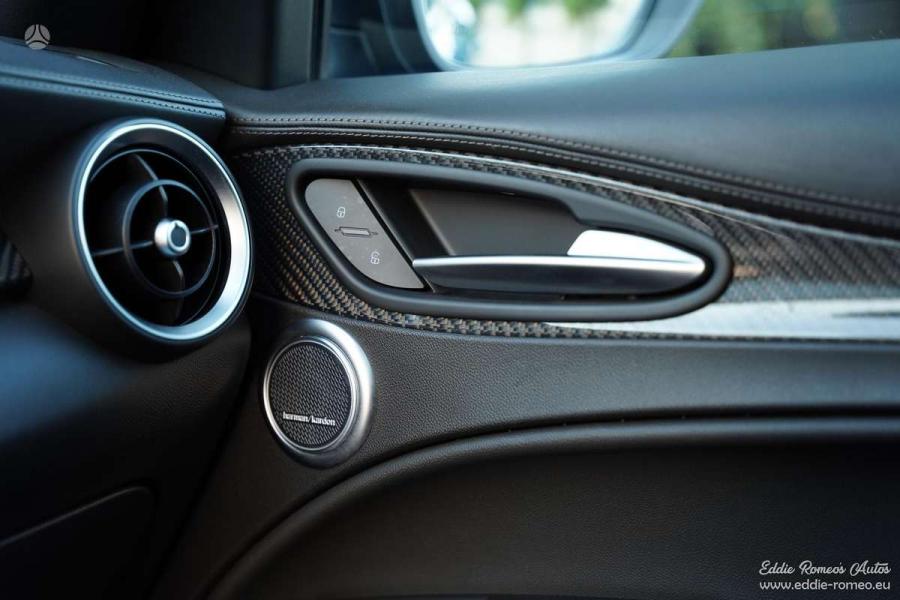 Blue Alfa Romeo Stelvio 2019 in Vilnius, with an engine capacity of 2.89 L and mileage of 159 thousand km for 39950 €, photo 58 on AUTOMOTO.COM.LV