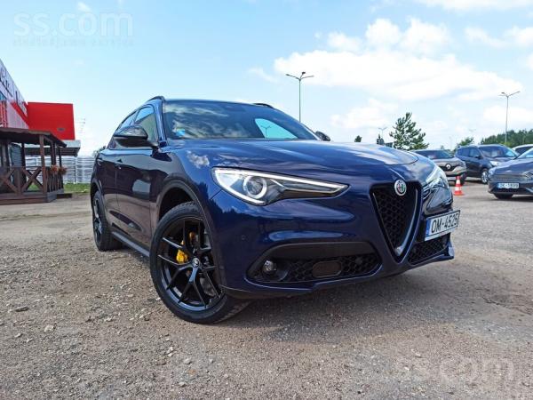 Blue Alfa Romeo Stelvio 2019 in Daugavpils, with an engine capacity of 2.20 L and mileage of 0 thousand km for 19950 €, photo 1 on AUTOMOTO.COM.LV