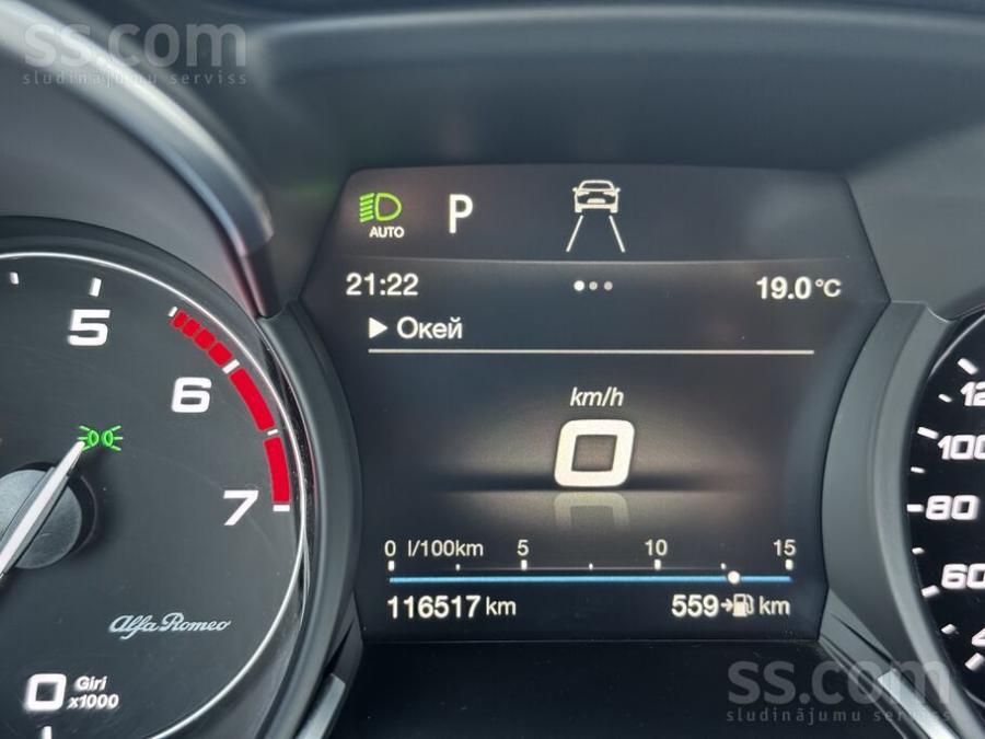 Синий Альфа Ромео Стелвио 2019 в Рига, объемом двигателя 2.00 л и пробегом 117 тыс. км за 25900 €, фото 24 на AUTOMOTO.COM.LV
