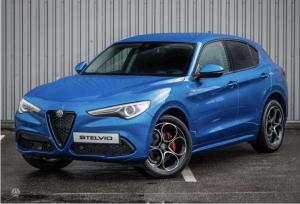 Blue Alfa Romeo Stelvio 2021 in Vilnius, with an engine capacity of 2.00 L and mileage of 50 thousand km for 34990 €, photo  on AUTOMOTO.COM.LV