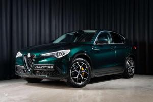 Zaļš Alfa Romeo Stelvio 2021 Viļņa, ar dzinēja tilpumu 2.00 L un nobraukumu 100 tūkst. km par 31000 €, foto  vietnē AUTOMOTO.COM.LV