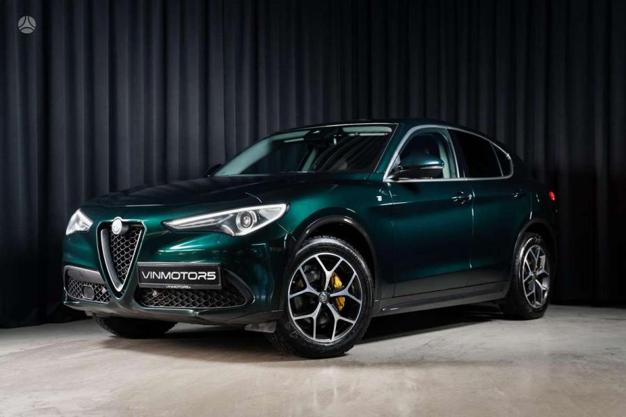 Zaļš Alfa Romeo Stelvio 2021 Viļņa, ar dzinēja tilpumu 2.00 L un nobraukumu 100 tūkst. km par 27500 €, foto 1 vietnē AUTOMOTO.COM.LV