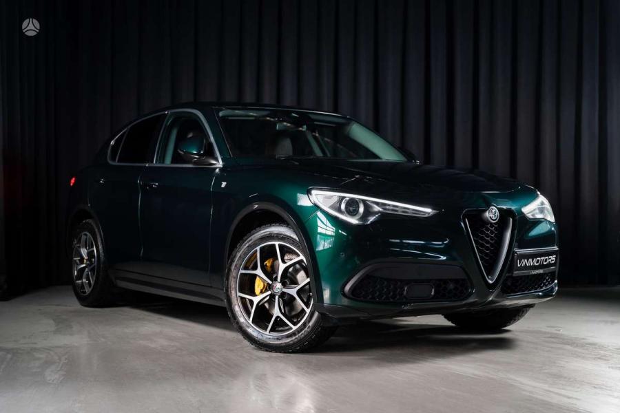 Zaļš Alfa Romeo Stelvio 2021 Viļņa, ar dzinēja tilpumu 2.00 L un nobraukumu 100 tūkst. km par 27500 €, foto 4 vietnē AUTOMOTO.COM.LV