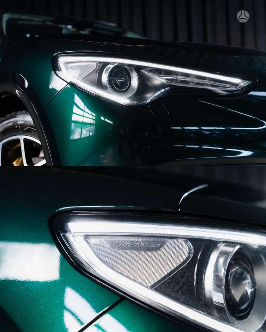 Zaļš Alfa Romeo Stelvio 2021 Viļņa, ar dzinēja tilpumu 2.00 L un nobraukumu 100 tūkst. km par 27500 €, foto 10 vietnē AUTOMOTO.COM.LV