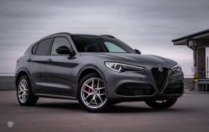 Grey Alfa Romeo Stelvio 2020 in Vilnius, with an engine capacity of 2.00 L and mileage of 46 thousand km for 22800 €, photo  on AUTOMOTO.COM.LV
