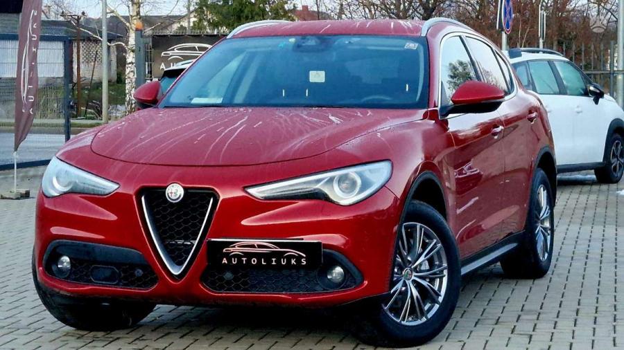 Red Alfa Romeo Stelvio 2019 in Taurage, with an engine capacity of 2.10 L and mileage of 210 thousand km for 15000 €, photo 25 on AUTOMOTO.COM.LV