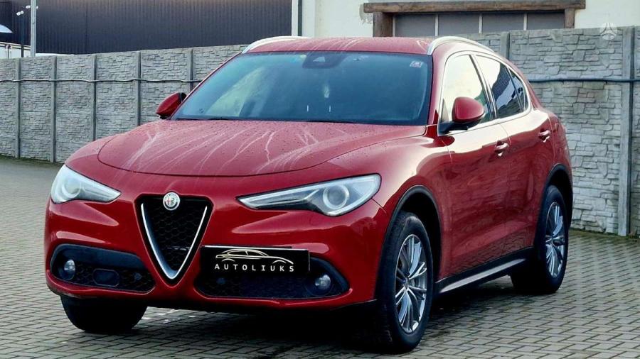 Red Alfa Romeo Stelvio 2019 in Taurage, with an engine capacity of 2.14 L and mileage of 212 thousand km for 14500 €, photo 10 on AUTOMOTO.COM.LV