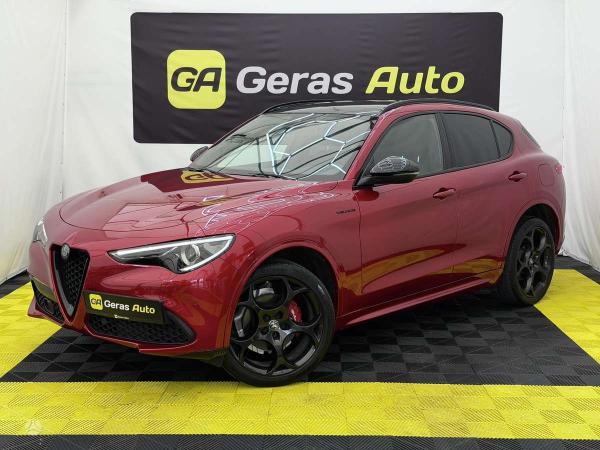 Sarkans Alfa Romeo Stelvio 2023 Viļņa, ar dzinēja tilpumu 2.00 L un nobraukumu 13 tūkst. km par 28999 €, foto 1 vietnē AUTOMOTO.COM.LV