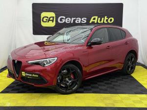 Sarkans Alfa Romeo Stelvio 2023 Viļņa, ar dzinēja tilpumu 2.00 L un nobraukumu 13 tūkst. km par 28999 €, foto  vietnē AUTOMOTO.COM.LV