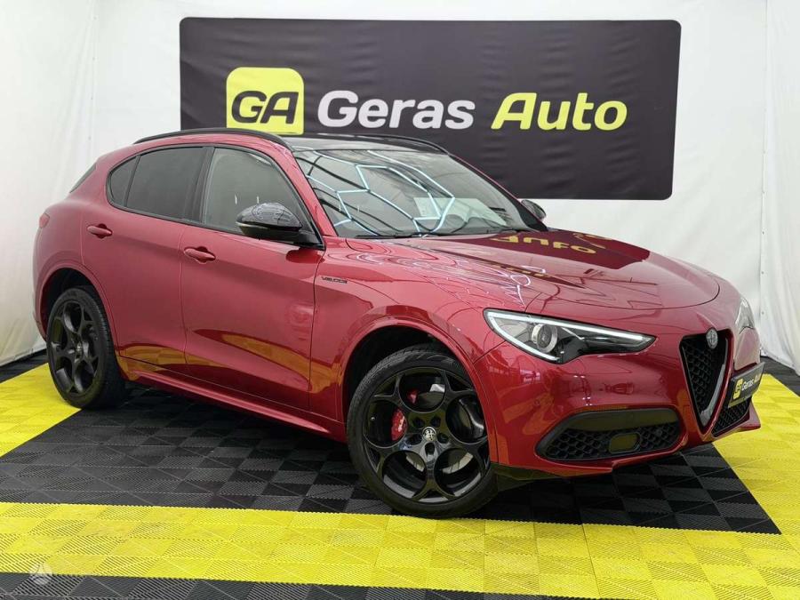 Sarkans Alfa Romeo Stelvio 2023 Viļņa, ar dzinēja tilpumu 2.00 L un nobraukumu 13 tūkst. km par 28999 €, foto 4 vietnē AUTOMOTO.COM.LV