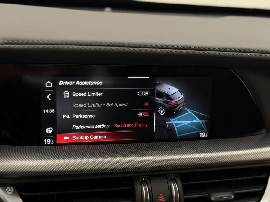 Sarkans Alfa Romeo Stelvio 2023 Viļņa, ar dzinēja tilpumu 2.00 L un nobraukumu 13 tūkst. km par 28999 €, foto 26 vietnē AUTOMOTO.COM.LV