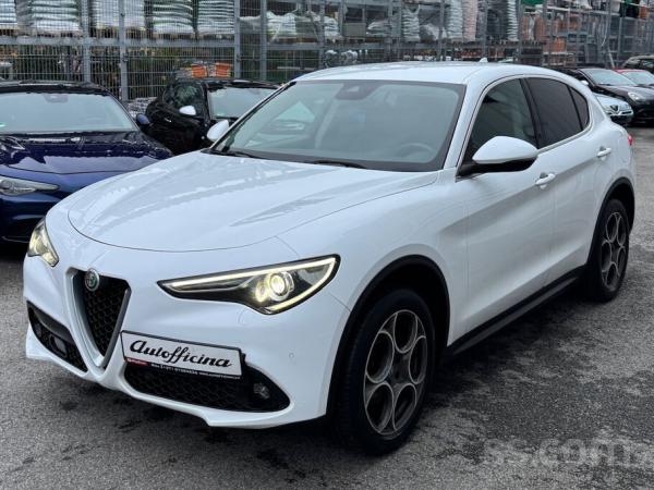 White Alfa Romeo Stelvio 2017 in Riga, with an engine capacity of 2.20 L and mileage of 186 thousand km for 17400 €, photo 1 on AUTOMOTO.COM.LV