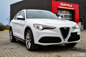 White Alfa Romeo Stelvio 2018 in Kretinga, with an engine capacity of 2.00 L and mileage of 66 thousand km for 17400 €, photo 6 on AUTOMOTO.COM.LV