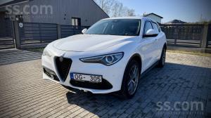 White Alfa Romeo Stelvio 2018 in Riga, with an engine capacity of 2.00 L and mileage of 137 thousand km for 16800 €, photo  on AUTOMOTO.COM.LV
