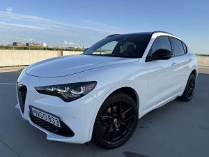 White Alfa Romeo Stelvio 2021 in Vilnius, with an engine capacity of 2.00 L and mileage of 79 thousand km for 24999 €, photo  on AUTOMOTO.COM.LV